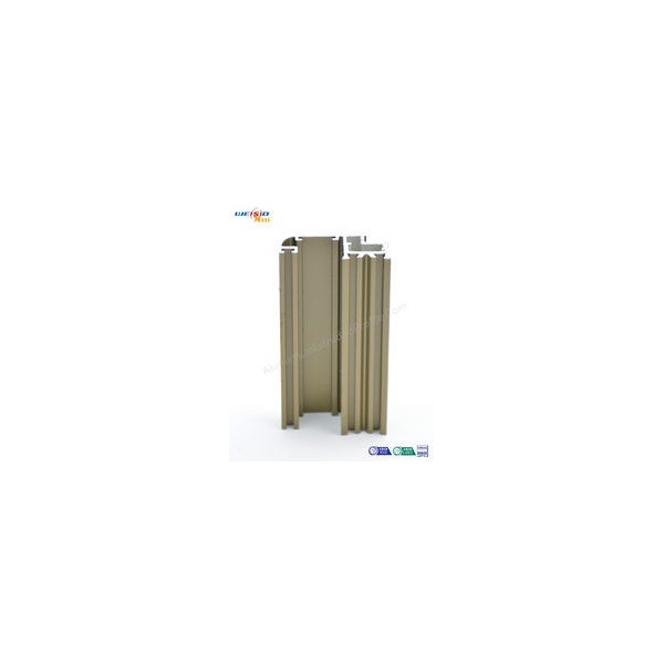 Quality Bronze Color Anodized Aluminium Profile 6063 T5 With 1.2mm Thickness for sale