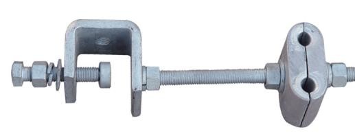 Quality Silver White 20mm Down Lead Clamp For OPGW High Grip Strength for sale