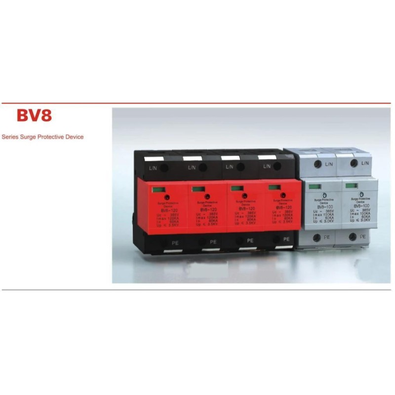 Imax 60ka~150ka Application Protection Solar System Grade B Class Surge Protection Device Lightning Arrester Energy SPD