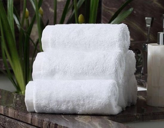 Quality SPA Hotel Collection Bath Towels 50g/60g/70g Weight With Solid Pattern for sale