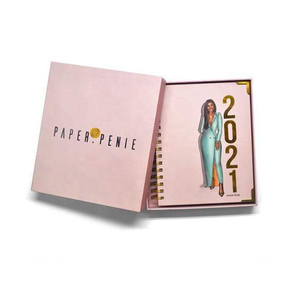 Quality 157g art paper Custom Agenda Printing 120 Sheets Thermal Binding for sale