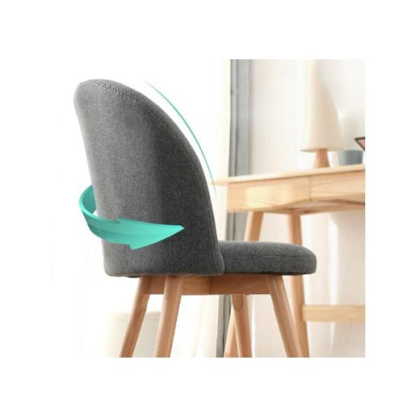 Quality Softly Curved Grey Eames Dining Chair , Contemporary Wood Dining Chairs for sale