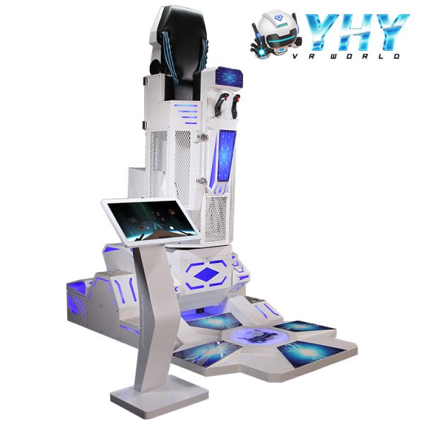 Quality 9D VR Roller Coaster Simulator 1 Player Rocket VR 360 Machine for sale