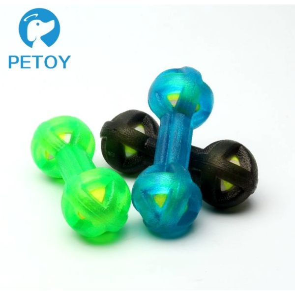 Quality Dumbbell Large TPR Dog Toy Eco - Friendly Rubber Chew Toys For Dogs for sale