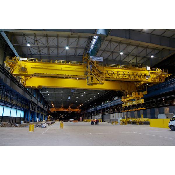 Quality Double Beam Overhead Crane With Rotating Electromagnetic Hanging Beam for sale