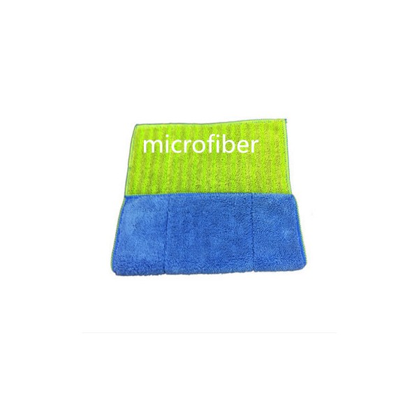 Quality 450gsm Twisted Coral Fleece Multifunction Microfiber Cleaning Cloth Wet Mop Pad Fabric for sale