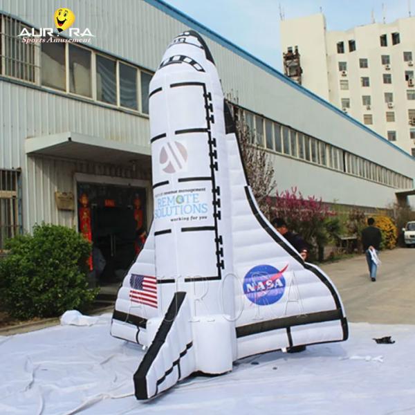 Quality Customized Advertising Inflatables Space Shuttle Blow Up 3m Simulated Aircraft for sale
