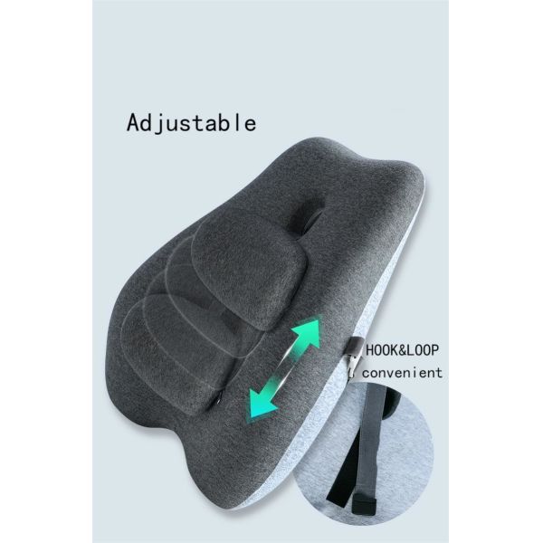 Quality 1kg Customized Color Memory Foam Lumbar Support Pillow for Car Seat and Office for sale