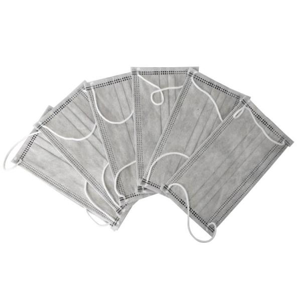 Quality Latex Free BFE 95% Cleanroom Disposable Carbon Face Mask for sale