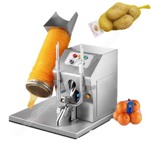 Quality Potato Garlic Net Bag Packaging Machine Orange Lime Net Packaging Tying Machine for sale