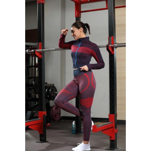 Quality Full Zip Performance Long SleeveTight Ribbed Fit Breathable Fabric for sale