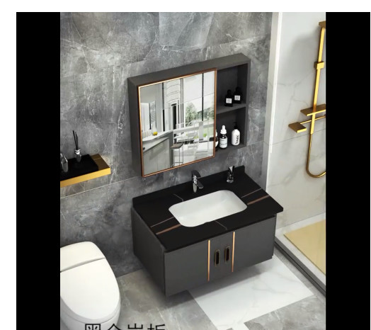 Quality Mildew Proof Bathroom Floor Storage Cabinet / Floor Mount Vanity Odm for sale