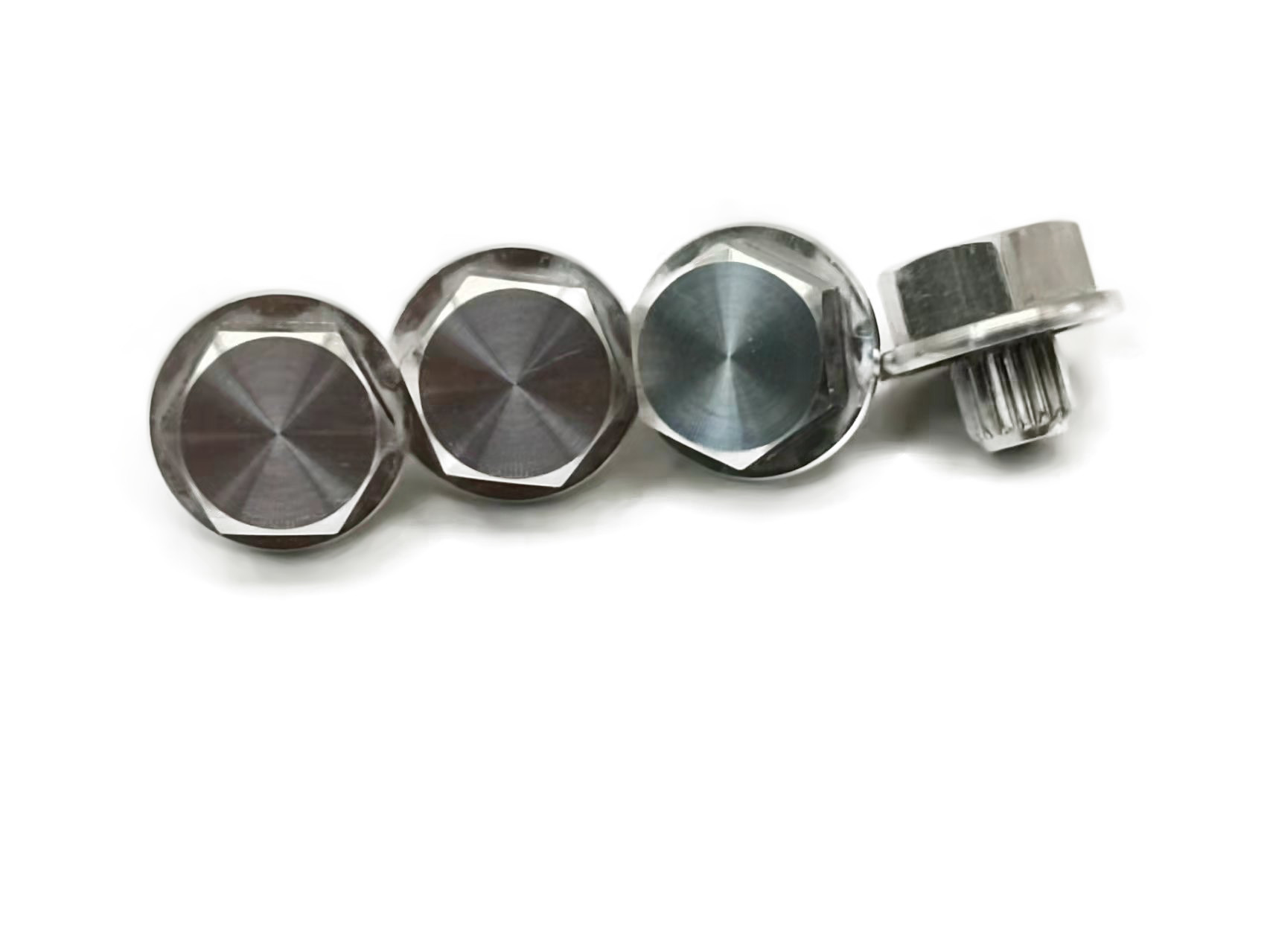 CD Pattern Decorative Nails Aluminum Wheel Decorative Nails Electrophoresis Black Hexagonal Straight Pattern Rivets