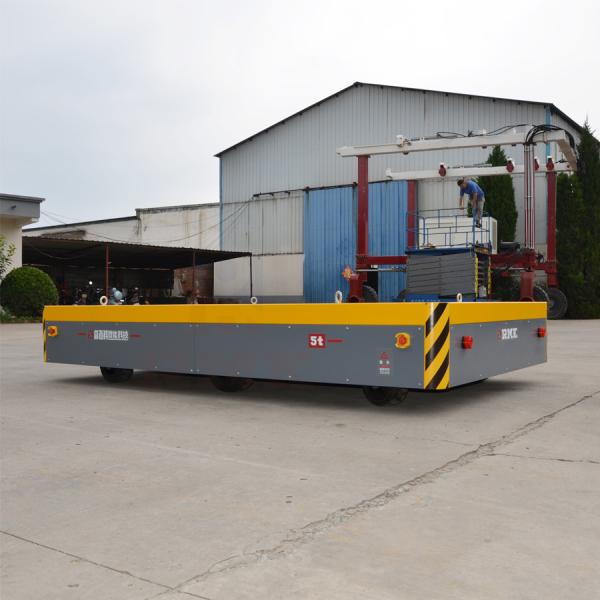 Quality DC Motor Battery Transfer Trolley 5 Tons Heavy Load Stepless Speed Adjusting for sale