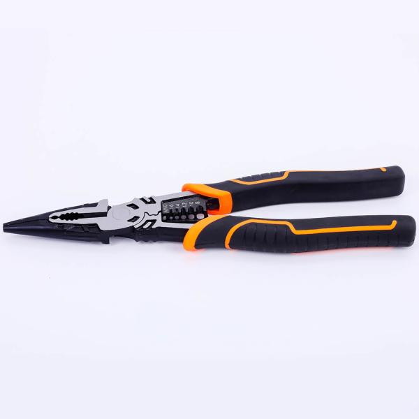 Quality 8 Inch 220mm Long Nose Multifunctional Pliers Stripper Terminal Crimping for sale