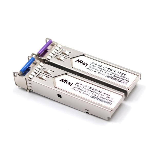Quality 20KM 1g Single Mode Sfp Module , Sfp Optical Transceiver Tx1310nm Rx1490nm for sale