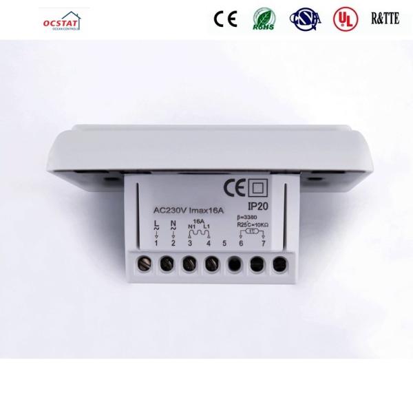Quality Temperature Control Underfloor Water Heating Room Thermostat Wired 7 Day for sale