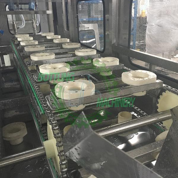 Quality Linear Type Double Row Rinsing SUS304 300 BPH 5 Gallon Water Bottling Machine for sale