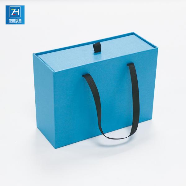 Quality Hot Stamping 4C Offset Printing Cardboard Drawer Boxes With Handle for sale