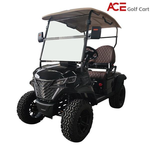 Quality Off Road 2 Seater Golf Cart With 80km Range Yield Strength Carbon Steel Chassis for sale