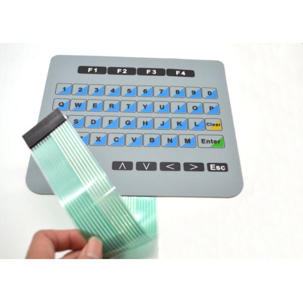 Quality Durable Standard Flat Membrane Switch / Moisture Proof Rubber Membrane Keyboard for sale