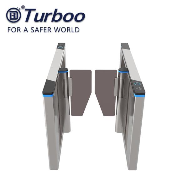 Quality Bi Direction Paddle Swing Barrier Gate Stainless Steel Material RFID Card Reader for sale