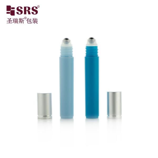 Quality 7ml Empty Eye Massage Serum Round Roll On Bottle Cosmetic Roller Applicator for sale