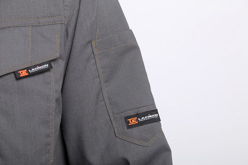 Quality Flap Suit Anti Static Fabric Gray Jacket Work Clothes for sale