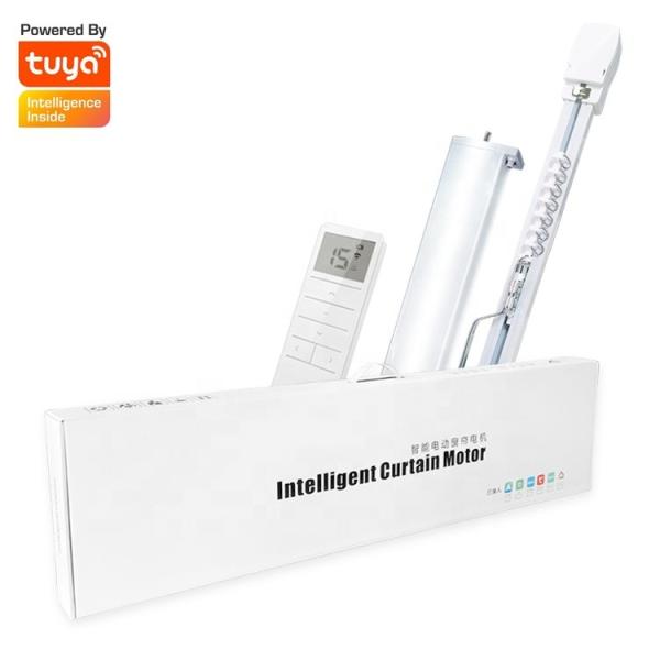 Quality IP20 Automatic Curtain Opener Alexa Splicing Track Alexa Compatible Curtain for sale