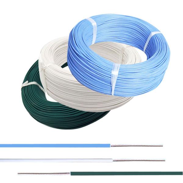 Quality 22AWG Heat Resistant Silver Plated Copper Extruded PFA Insulation Wire for sale