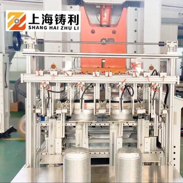 Quality Automatic Disposable Aluminum Foil Making Machine Zl-T80 Semi Auto Aluminum Foil Container Machine for sale