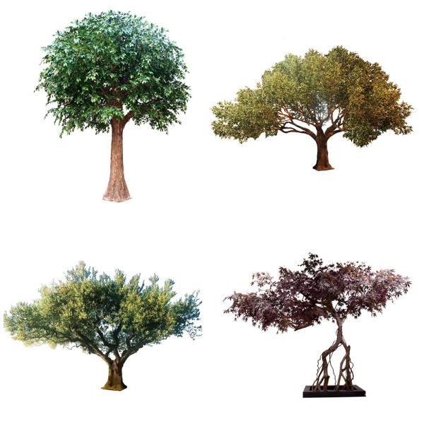 Quality 350cm Artificial Landscape Trees , Fake Maple Tree All Season for sale