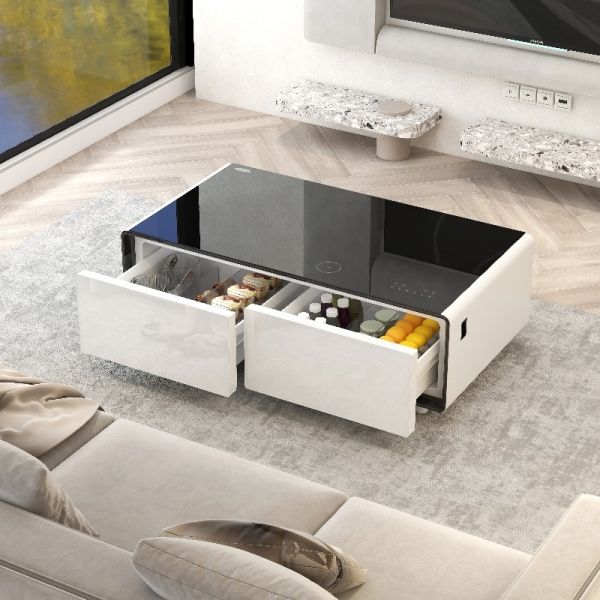 Quality Coffee Table with Frozen Storage Drawers and Wireless Charging PRIMST Smart for sale
