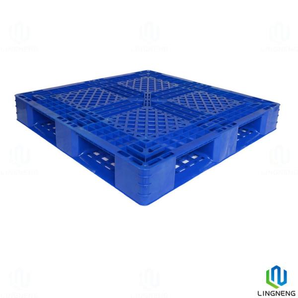 Quality Single Face Industrial Plastic Pallet 4 Way Entry 1100*1100*150mm for sale