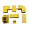 china Custom Size FRP Square Tube Fittings for Industrial Handrail Design Style