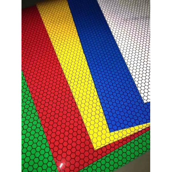 Quality Graphic Honeycomb Reflective Vinyl Sheets Sheeting Rolls Material with Yellow for sale