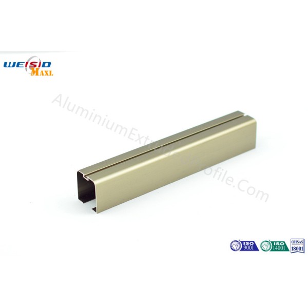 Quality Rectangular Extrusion Bronze Color Anodized Aluminium Profile for Window for sale