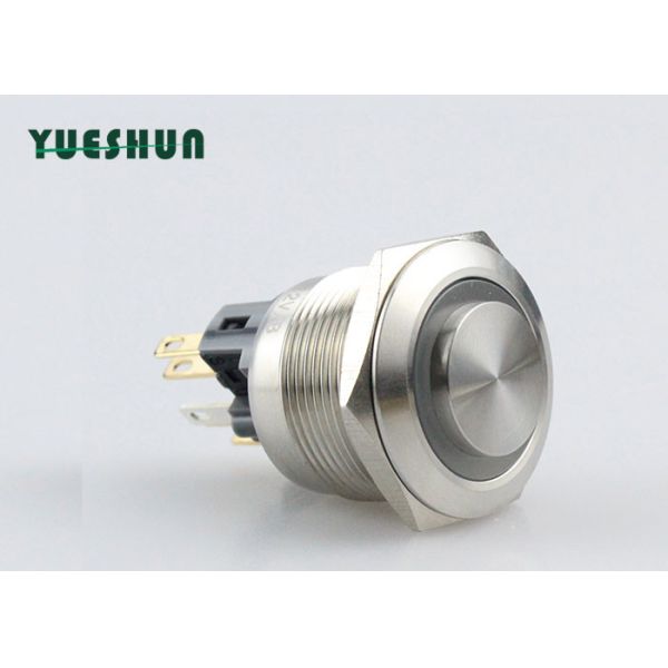 Quality High Head Metal Push Button Switch Momentary Ring LED Illuminated 22mm for sale
