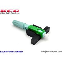 Quality Round Boot Flight SC APC UPC Fiber Optic Fast Connector with Low Insertion Loss for sale