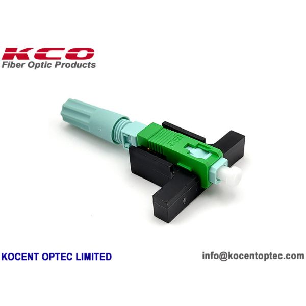 Quality Round Boot Flight SC APC UPC Fiber Optic Fast Connector with Low Insertion Loss and 3mm Drop Cable Compatibility for sale