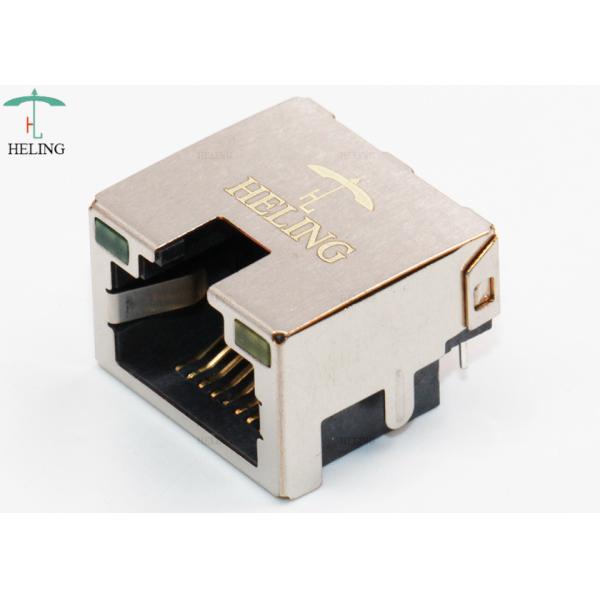 Quality Right Angle RJ45 Jack Connector Overhangs PCB For DSL / ADSL /XDSL for sale
