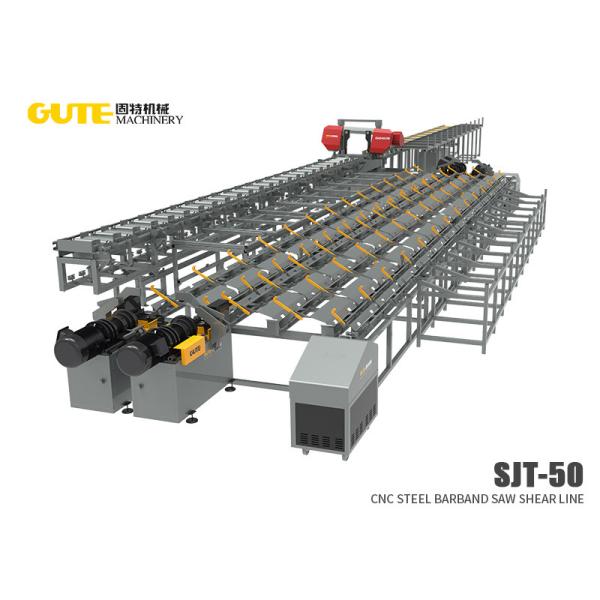 Quality 2100*76mm Shear Rebar Saw Shear Line Cutter Machine PLC Control for sale