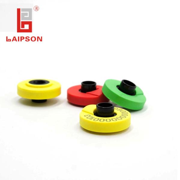 Quality Barcode Cow Cattle Tracking Rfid Electronic Tag , Numbered Ear Tags for sale