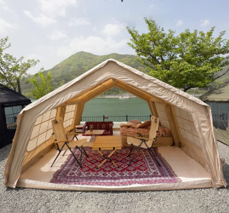 Quality 17.2-square-meter large inflatable house - type camping tent for sale