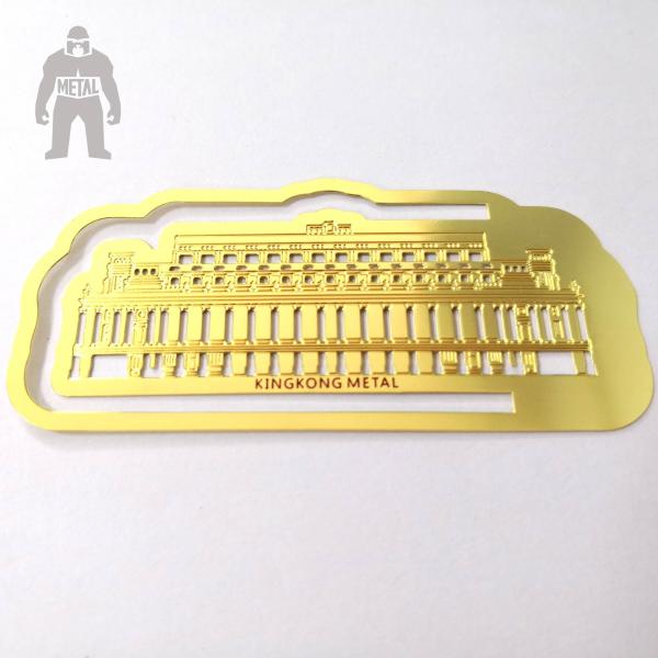 Quality Decore Animals  Custom Metal Bookmarks  For Books , Golden Mirror  Metal Book Page Markers for sale