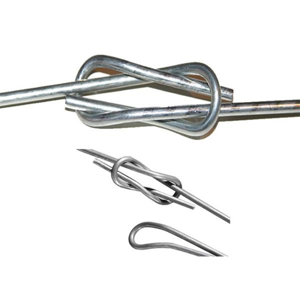 Quality 8 Feet Length Bale Ties Wire Galvanized Double Loop for sale