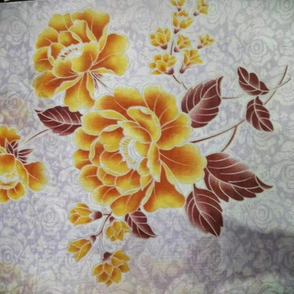 Quality Recycled 100 % Polyester 75gsm Tricot Knit Fabric with pattern printed for sale