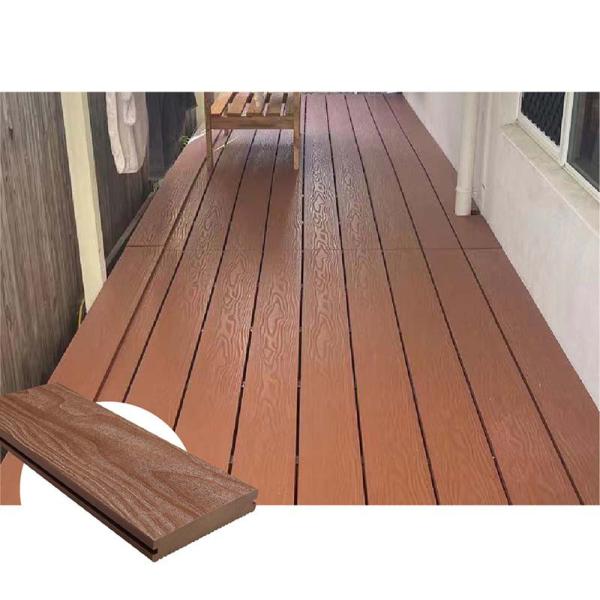 Quality 138x26mm Redwood Solid Composite Decking Board Non Slip For Balcony for sale