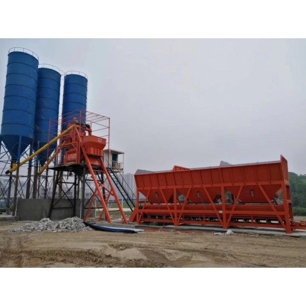 Quality Construction Hzs75 Concrete Batching Mixing Plant for sale