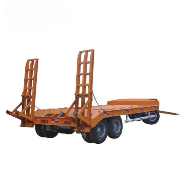 Quality Hydraulic Ramp System Low Bed Draw Bar Full Trailer For Sale for sale